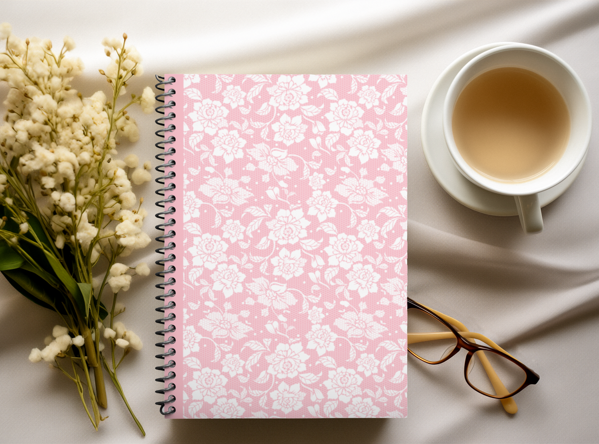 Monthly Planner (24 months): Pink Lace | Bella Grace Planners