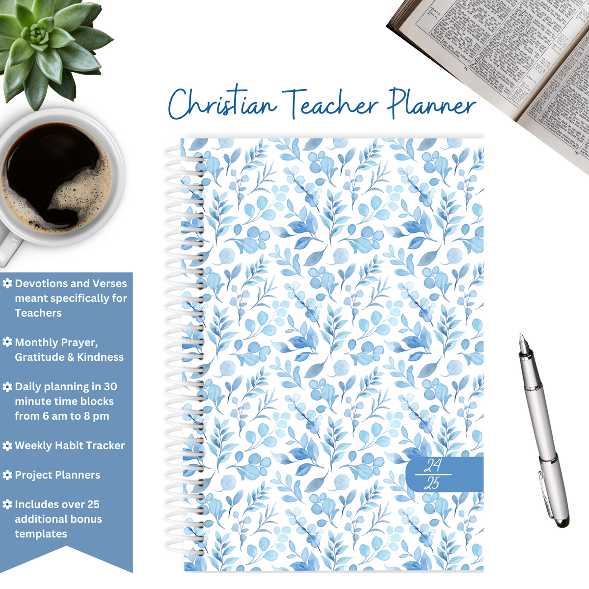 Christian Teacher Planner 2025 - 2026 | Bella Grace Planners